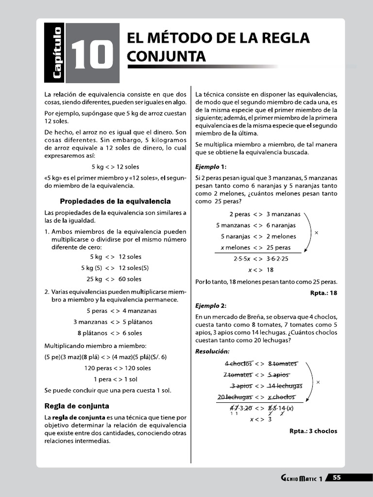 Regla Conjunta | PDF