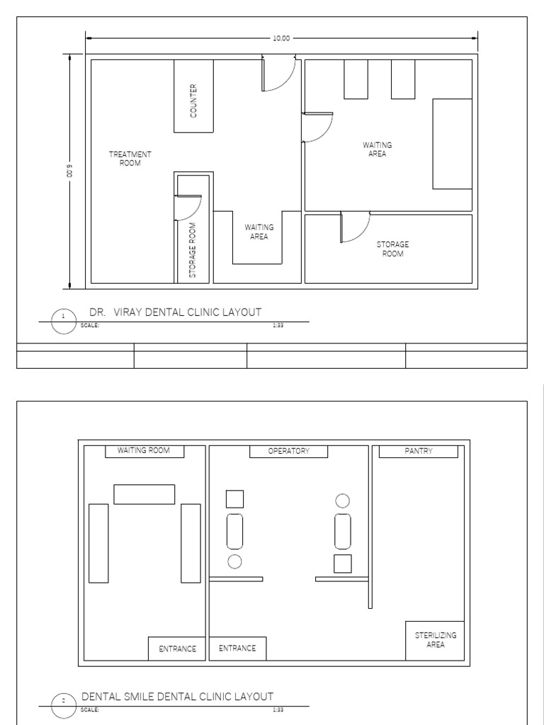 Dr. Viray Dental Clinic Layout: 1 Scale: 1:33 | PDF | Dentistry | Home