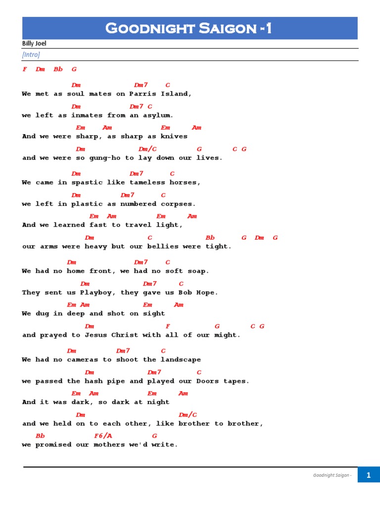 Goodnight Saigon | PDF