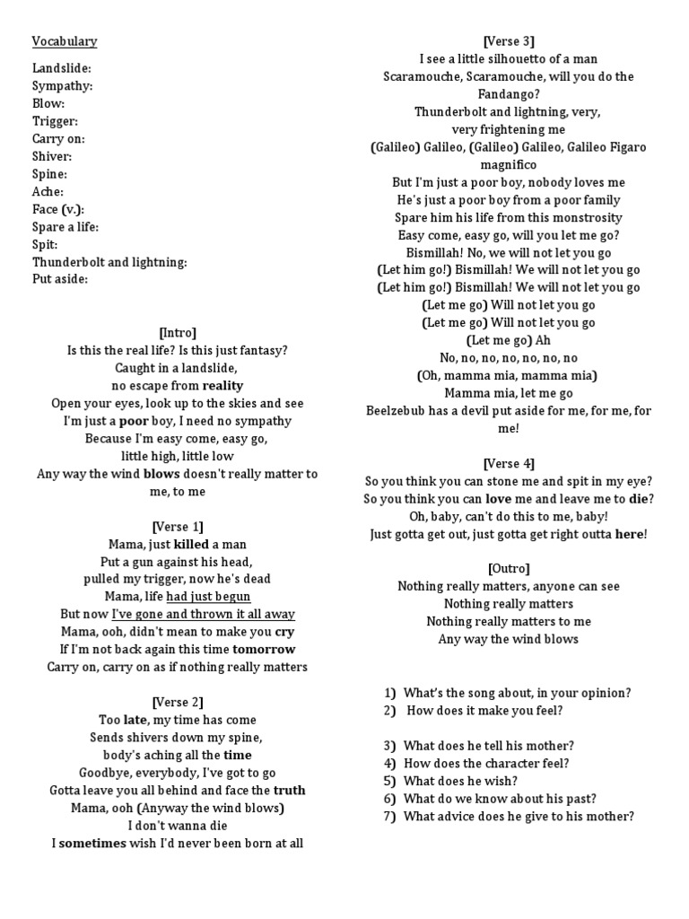 Bohemian Rhapsody | PDF