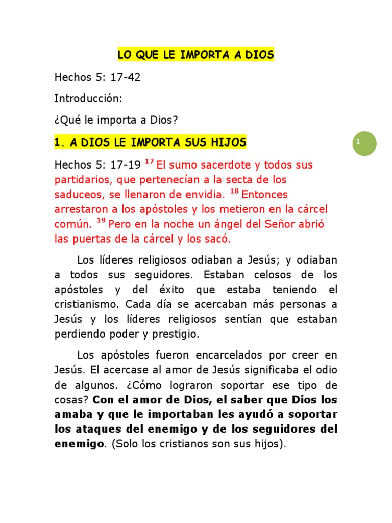 Hechos 5 - 17-42 | PDF | Jesús | Cristo (título)