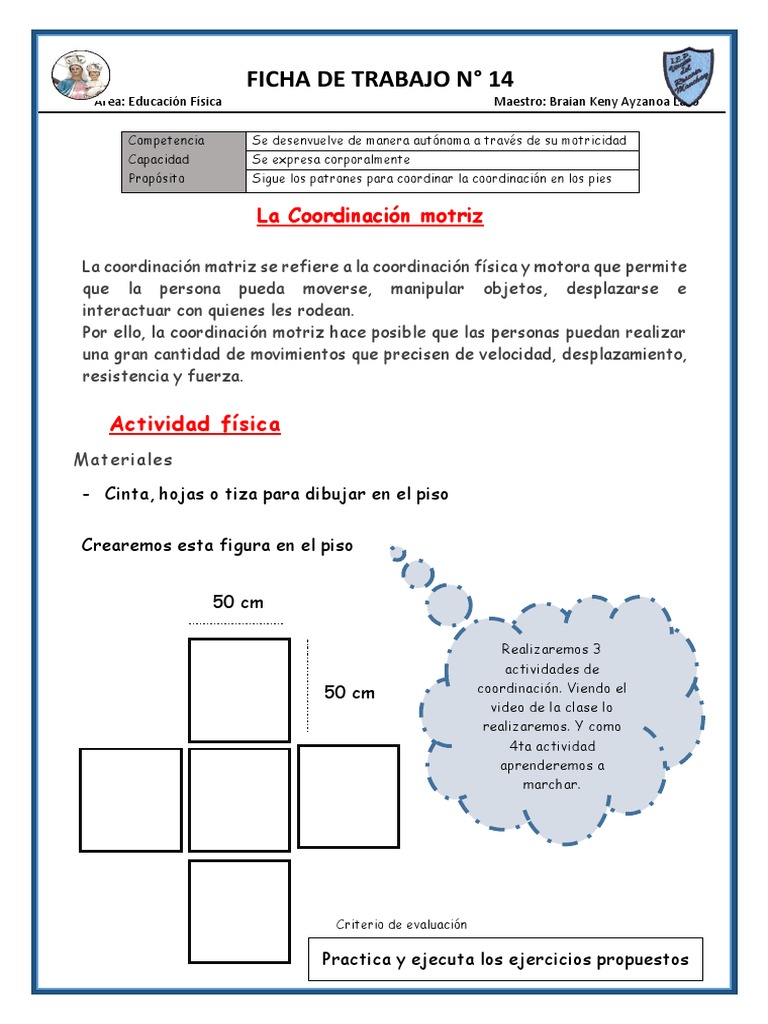 Hojas De Trabajo De Educación Física Gratuitas