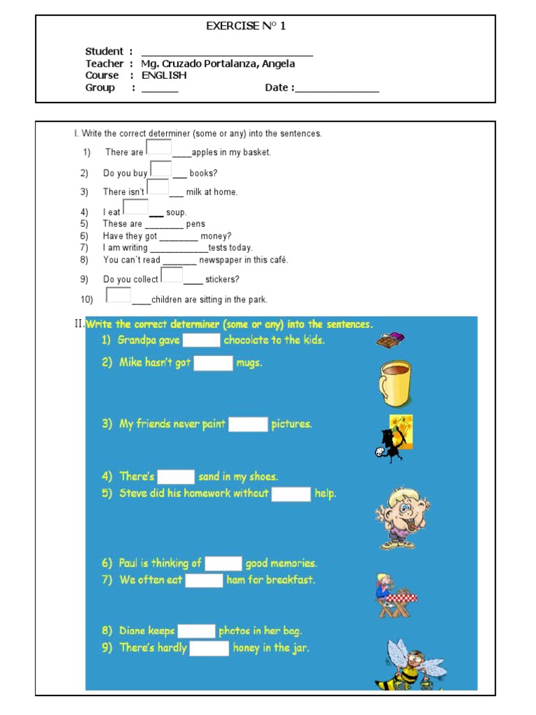 Exercise Contable .Uncontable - STS | PDF | Noun | Linguistic Morphology