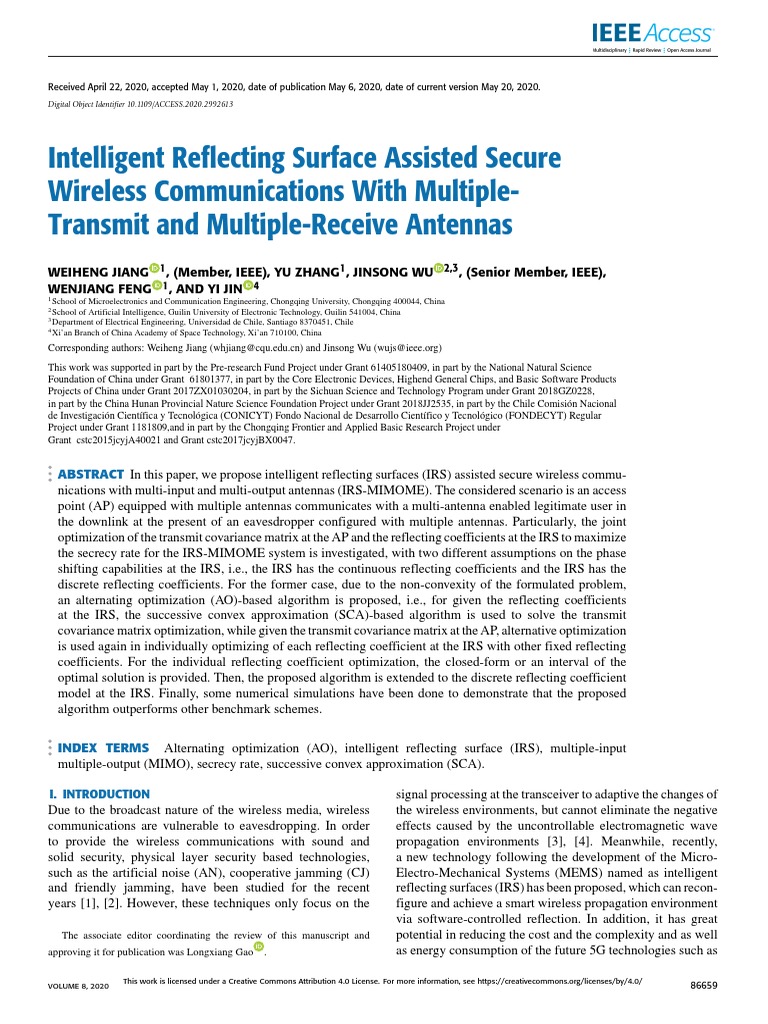 Intelligent Reflecting Surface Assisted Secure Wireless Communications With Multiple-Transmit ...