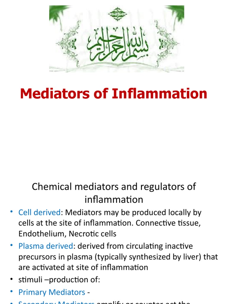 Mediators of Inflammation | PDF | Inflammation | Complement System