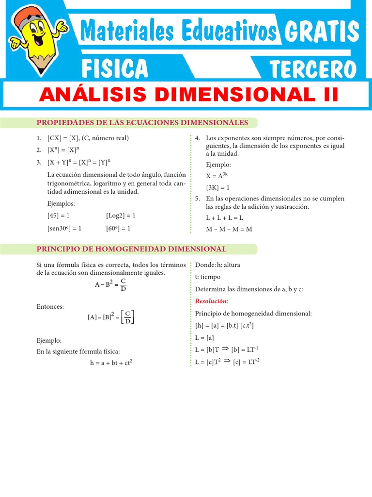 Principio-de-Homogeneidad-Dimensional-FISICA I | PDF | Masa | Calor