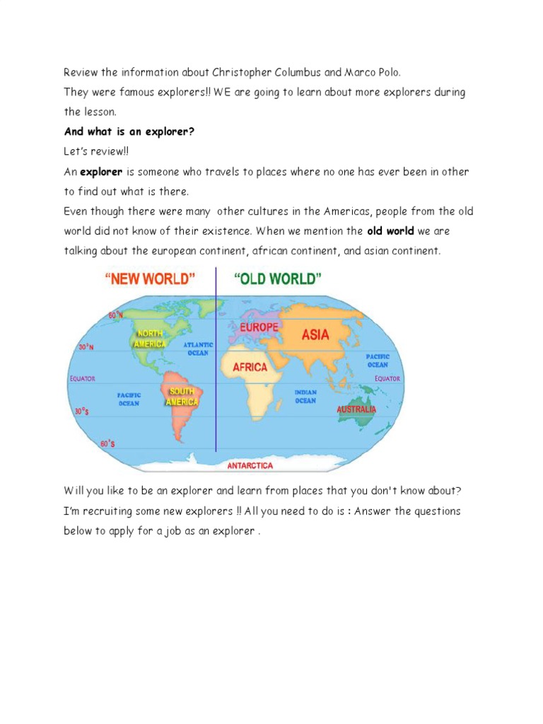 Explorers: Columbus & Polo Overview | PDF