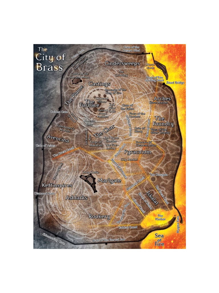 City Of Brass Map
