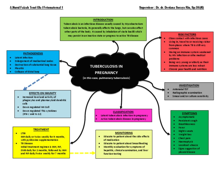 Mind Mapping TB in Pregnancy | PDF | Tuberculosis | Infection