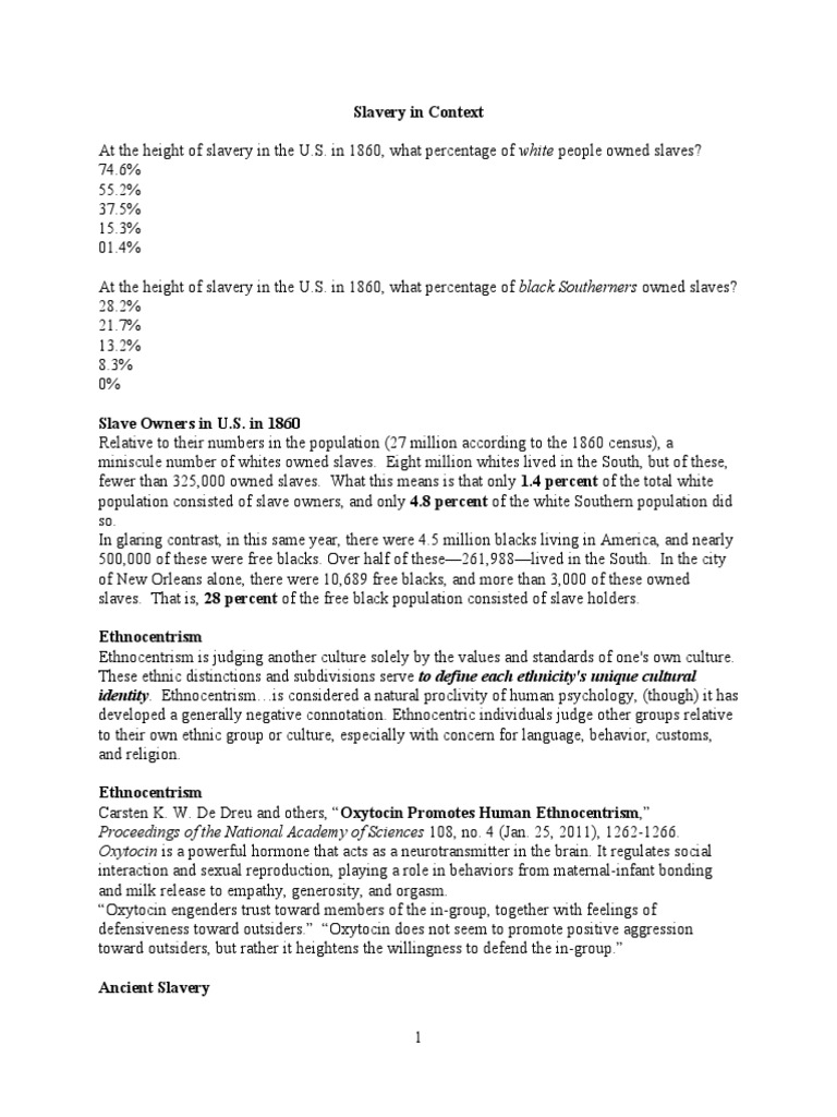 3 Slavery in Context | PDF | Atlantic Slave Trade | Slavery