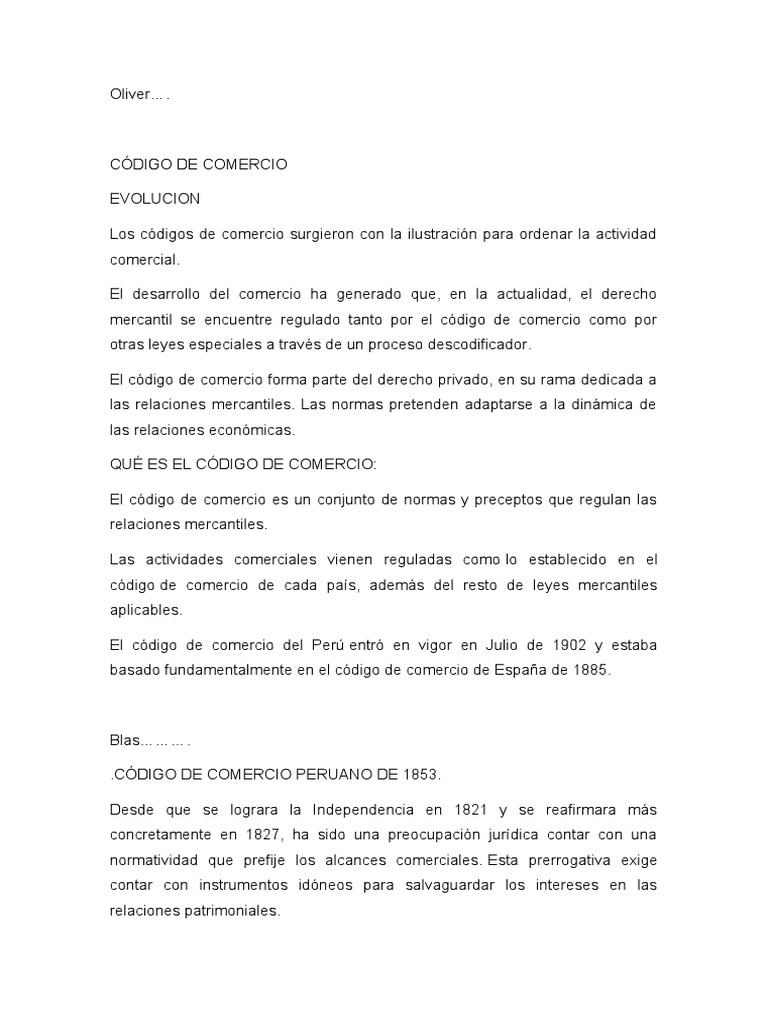 Código de Comercio 1 | PDF | Instituciones sociales | Ciencias sociales