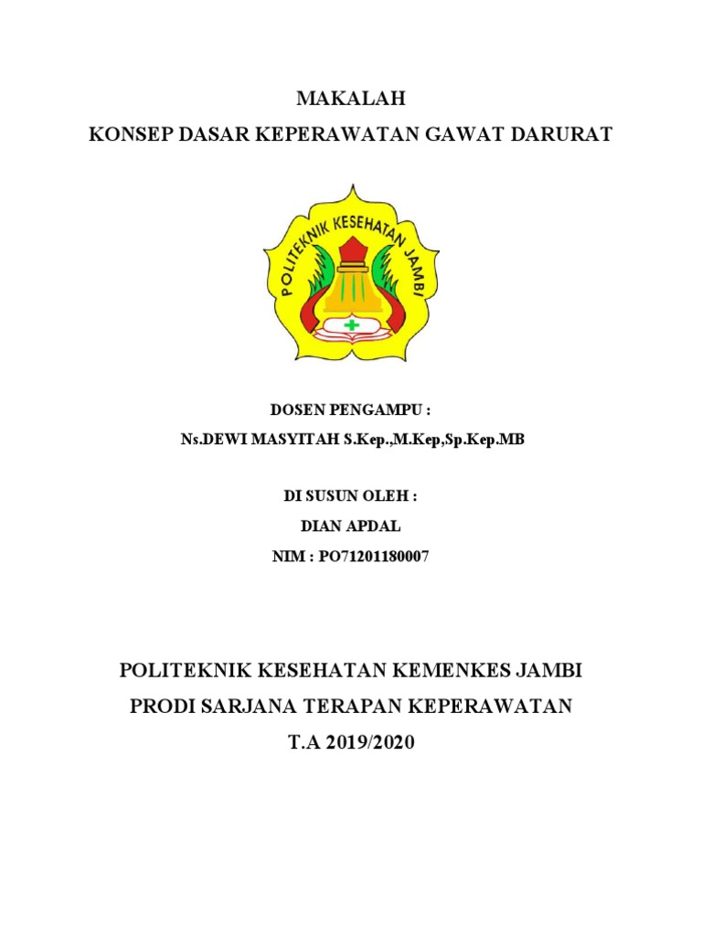 Makalah Konsep KGD | PDF