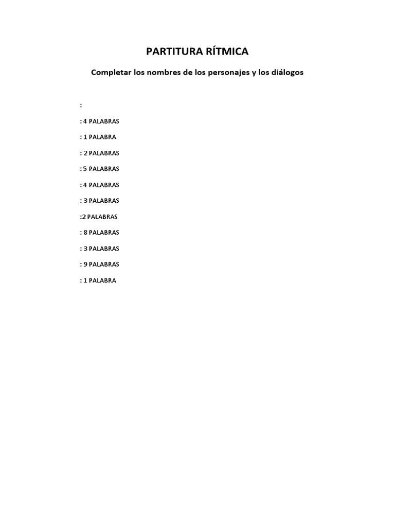 Partitura Rítmica | PDF