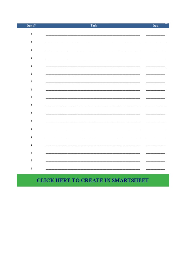 IC To Do List Printable Template 8854 | PDF