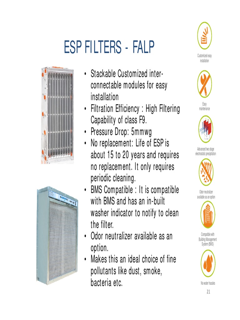 Esp Filters - Falp: Customized Easy Installation | PDF