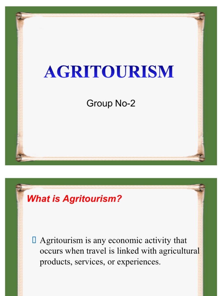 Agritourism | PDF | Tourism | Agriculture