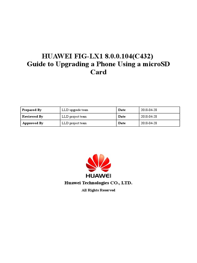 Honor LLD-L21 8.0.0.125 (C185) Software Upgrade Guideline | PDF ...