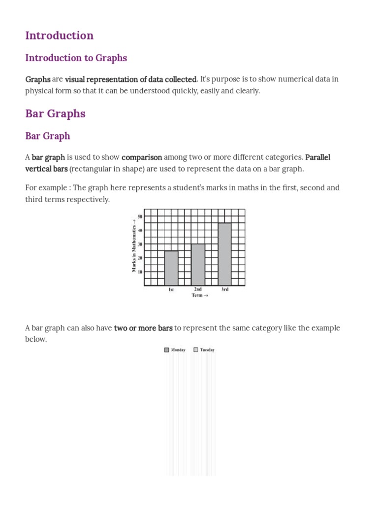 Introduction To Graphs PDF | PDF | Chart | Cartesian Coordinate System