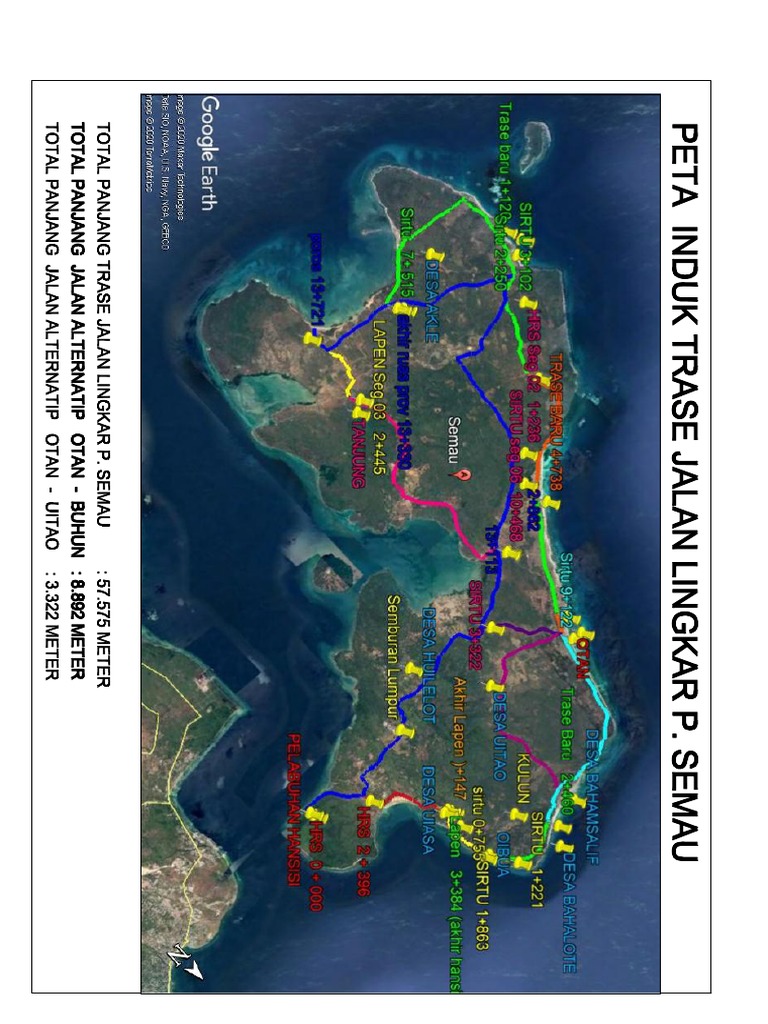 Peta Jalan Lingkar Pulau Semau New PDF | PDF