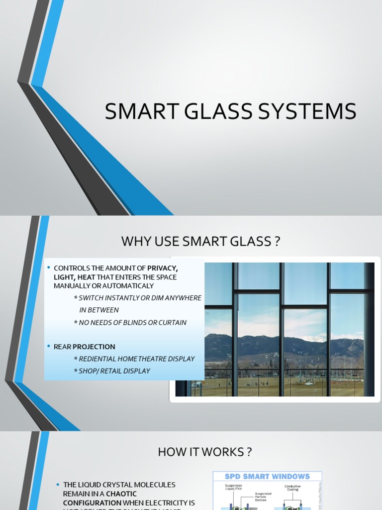 Smart Glass Systems | PDF | Glasses | Building Materials