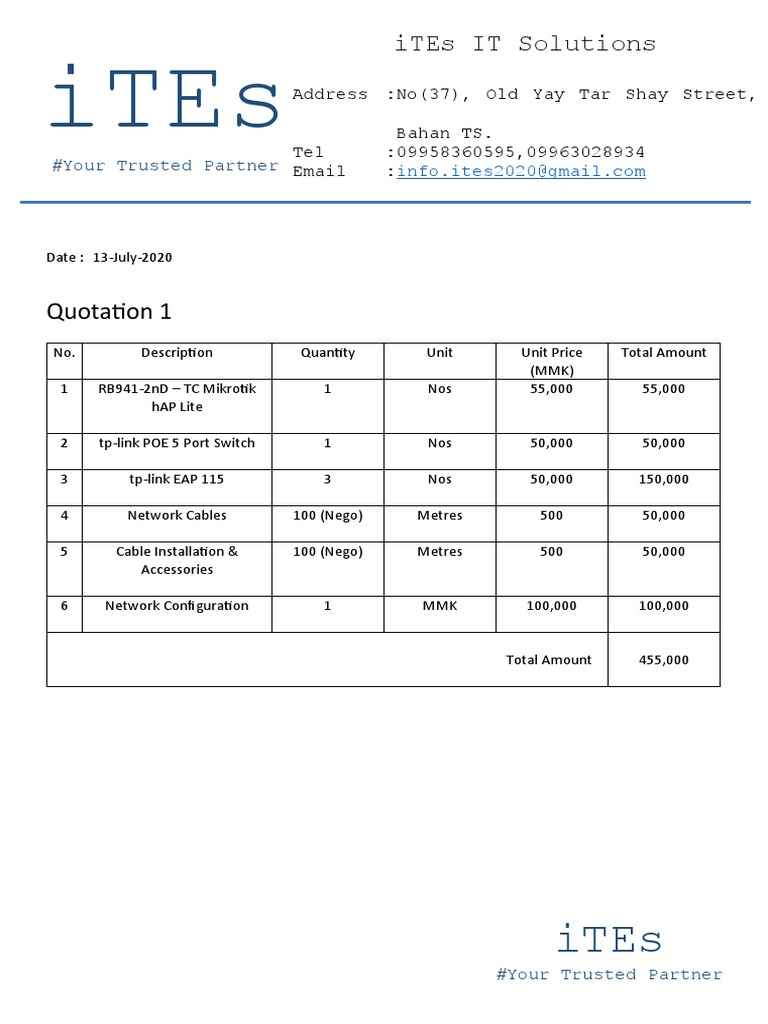 Ites It Solutions: #Your Trusted Partner | PDF