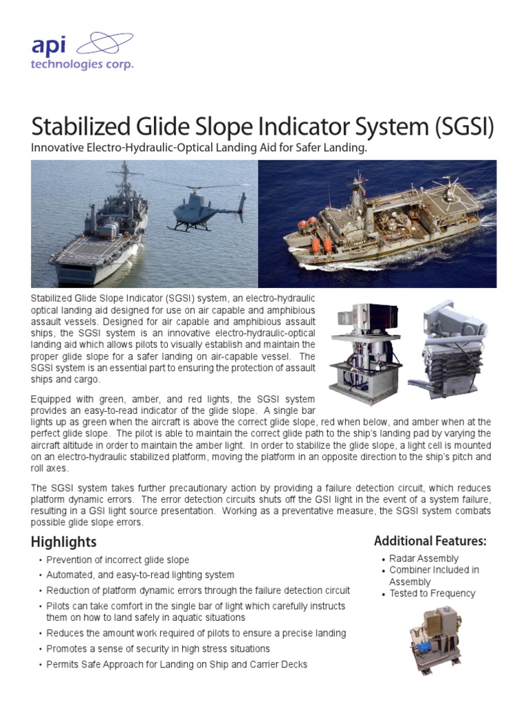 Stabilized Glide Slope Indicator System (SGSI) : Innovative Electro ...
