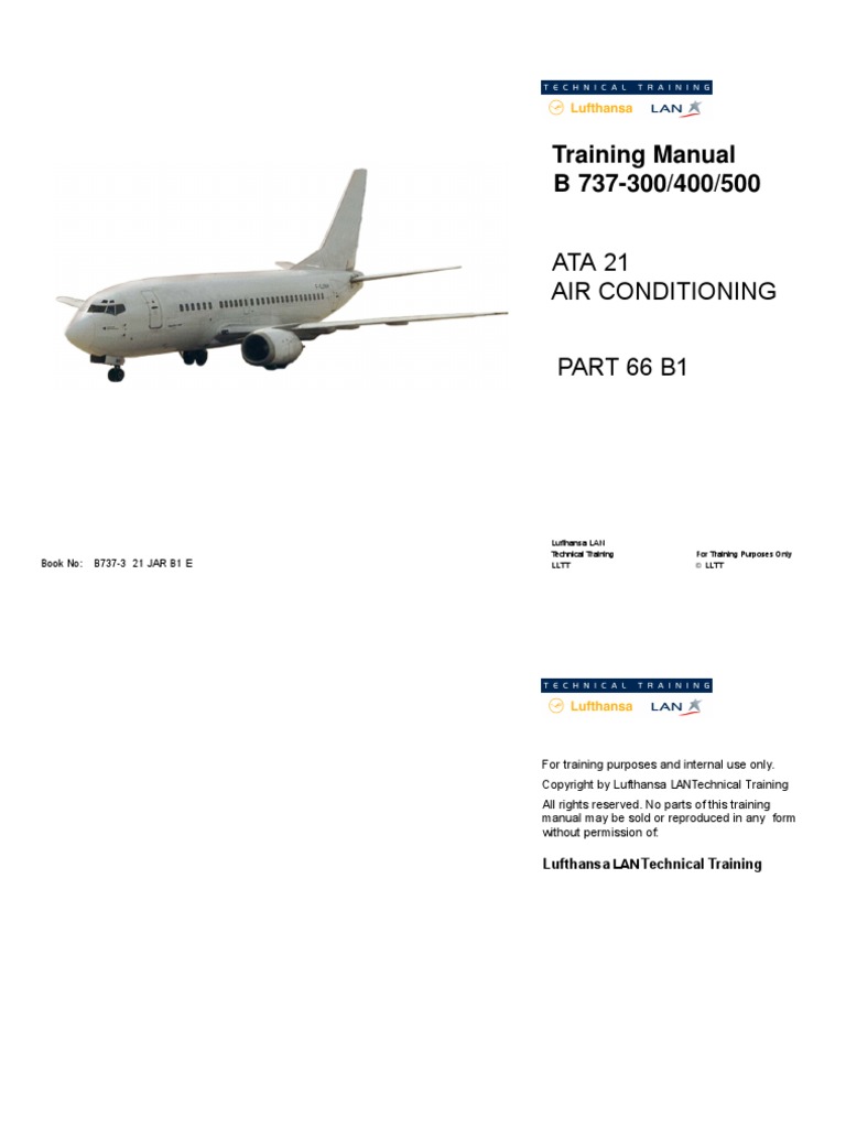 Training Manual B 737-300/400/500: ATA 21 Air Conditioning Part 66 B1 ...