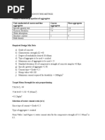 Concrete Mix Design Excel Sheet | PDF | Construction Aggregate | Concrete