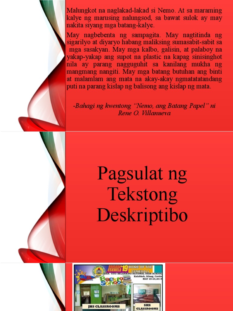 Tekstong Deskriptibo | PDF