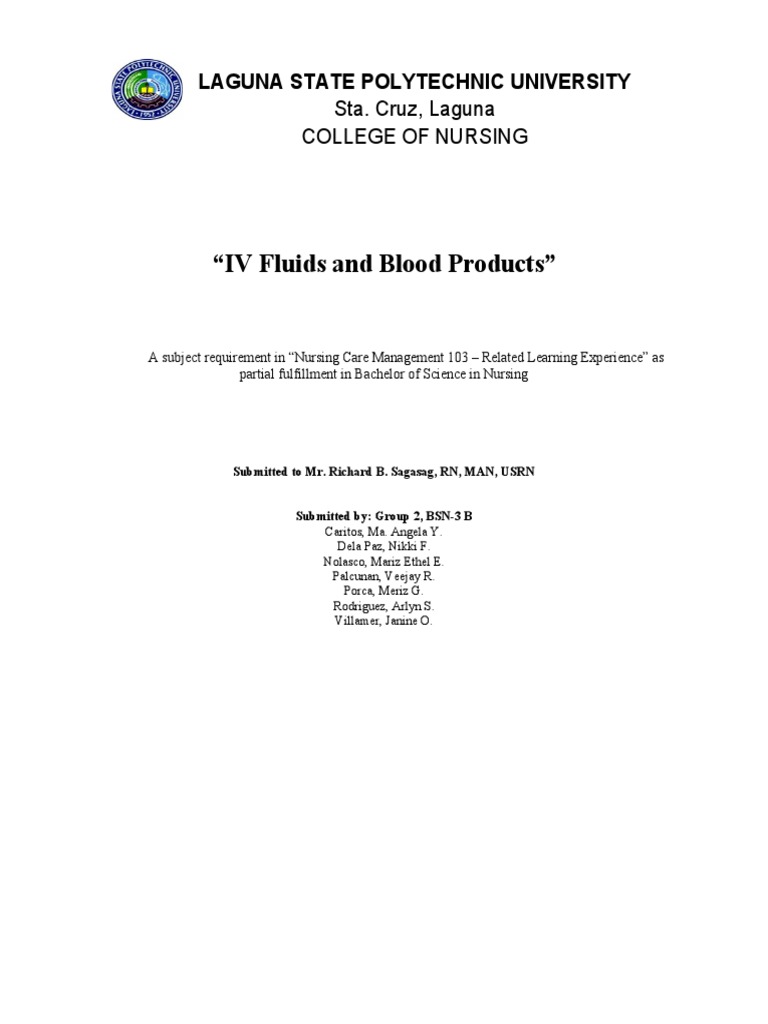 D5NR IV Fluid Overview and Uses | PDF | Saline (Medicine) | Blood Plasma