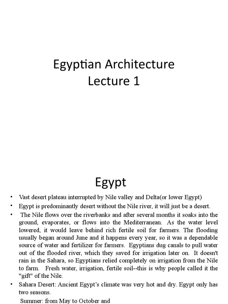 Egyptian Architecture | PDF | Ancient Egypt | Egyptian Pyramids