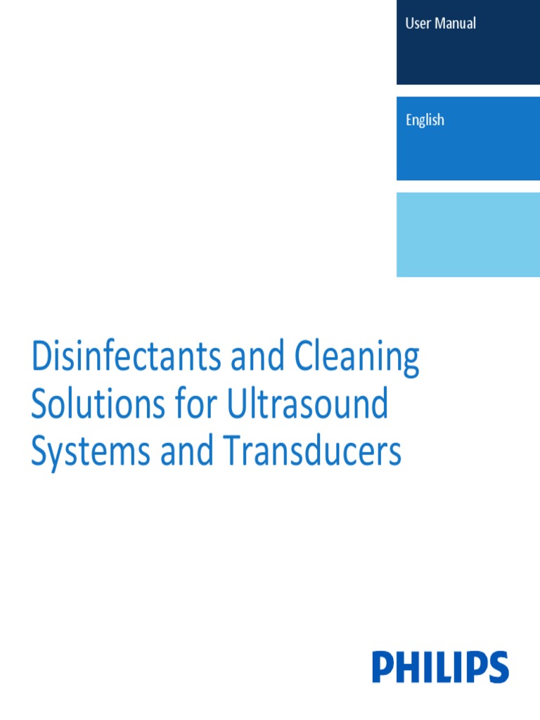 Disinfectants and Cleaning Solutions For Ultrasound Systems and ...