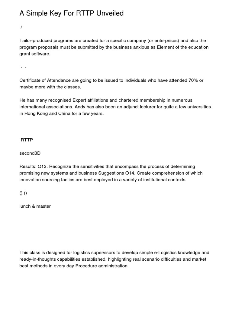 RTTP?? For Dummieshuryo PDF | PDF