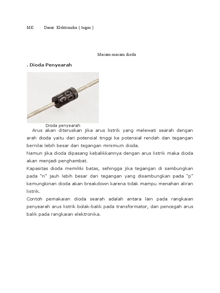 Macam Macam Dioda | PDF