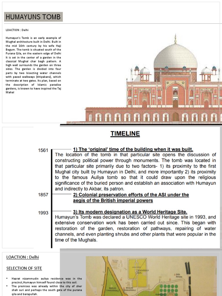 Humayun Tomb PDF | PDF | Architectural Design | Architecture