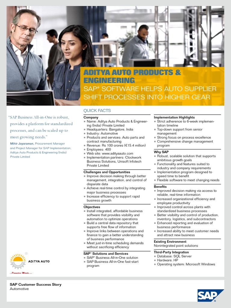 SAP-Aditya Auto PDF | PDF | Sap Se | Logistics