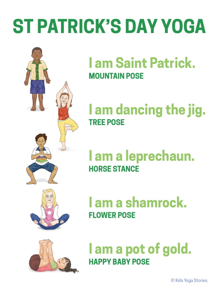 St. Patrick's Day Yoga Poses for Kids | PDF