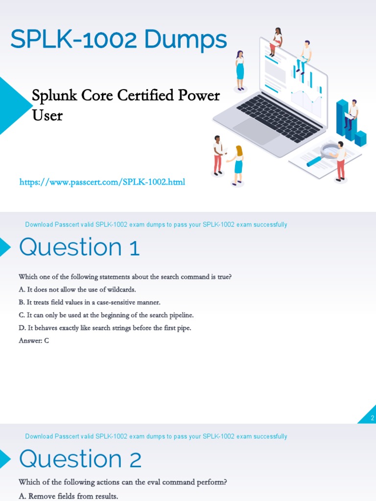 SPLK-1002 Splunk Core Certified Power User Dumps | PDF | Statistics | Computer Programming
