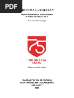 Contoh Proposal Kegiatan 17 Agustus Revisi | PDF | Perjalanan