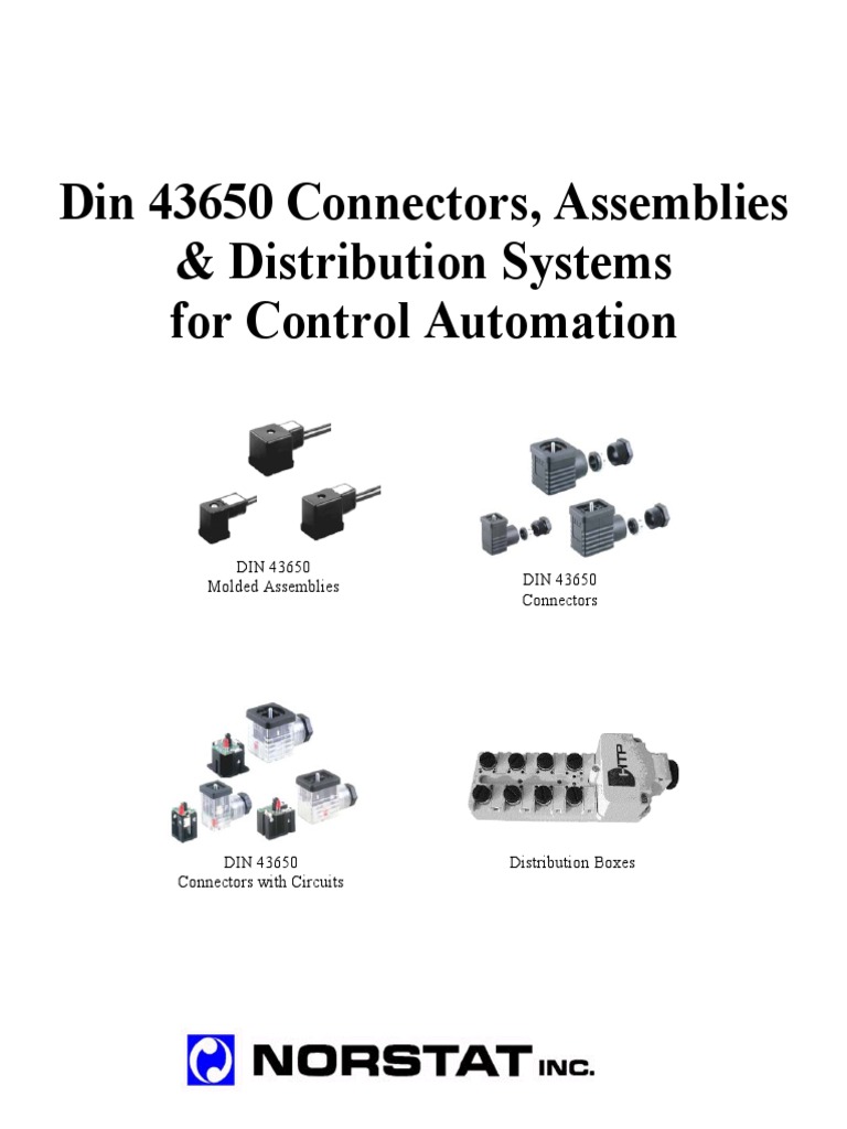 Din 43650 Connectors, Assemblies & Distribution Systems For Control ...