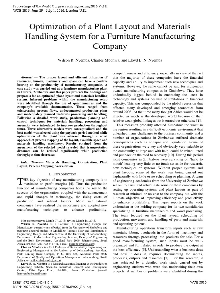 WCE2016 pp832-837 PDF | PDF | Mathematical Optimization | Engineering ...