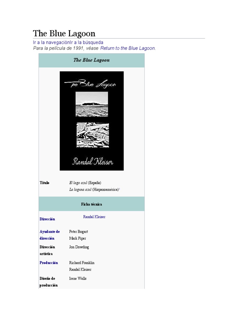 La Laguna Azul | PDF