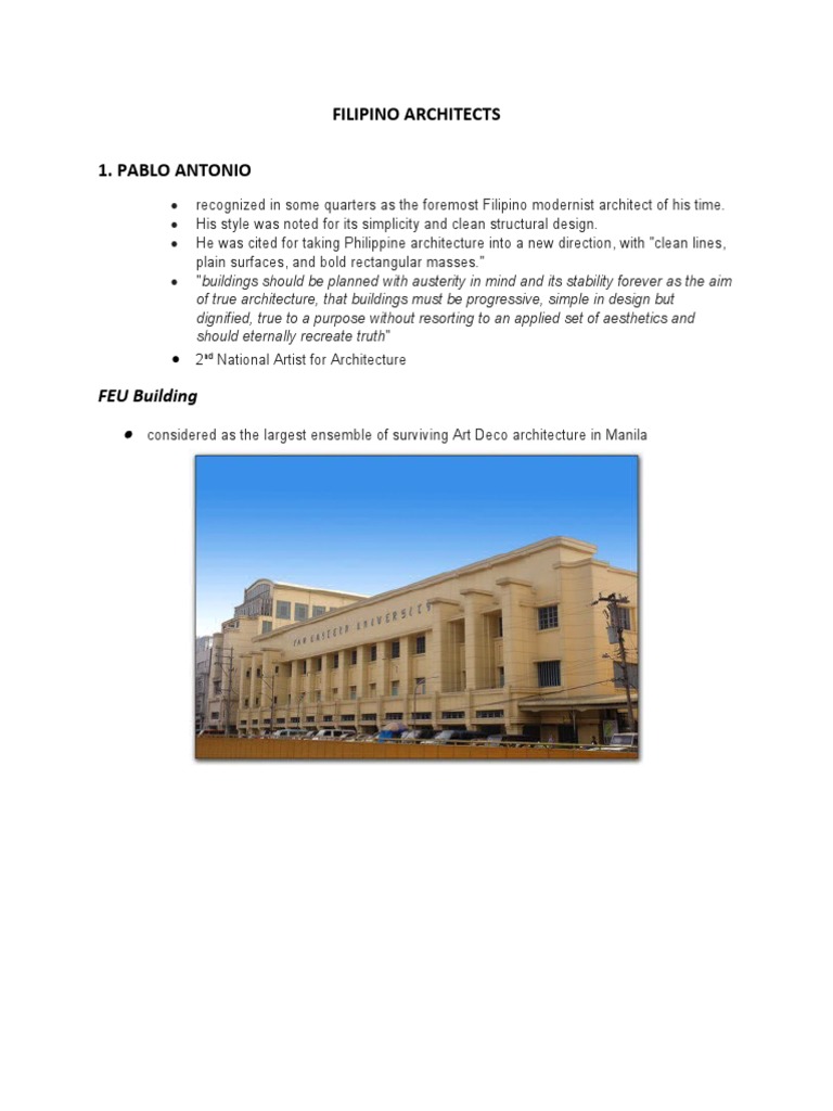 Filipino Architects | Download Free PDF | Architectural Design ...
