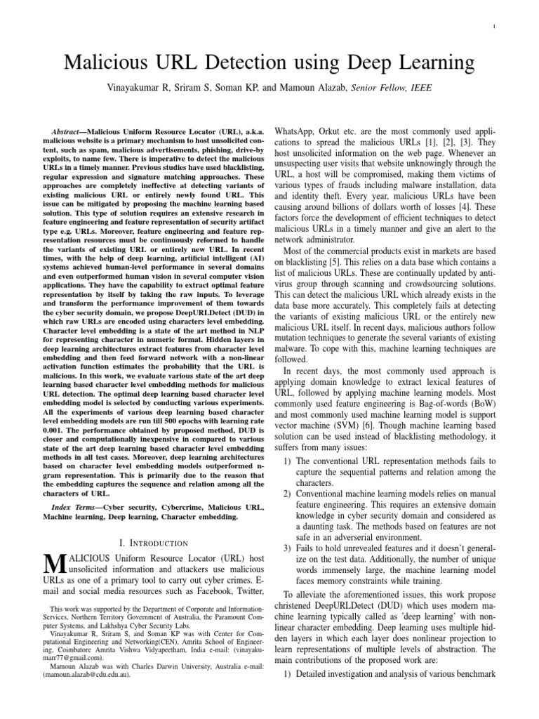 Malicious Detection Download Free Pdf Deep Learning Machine Learning