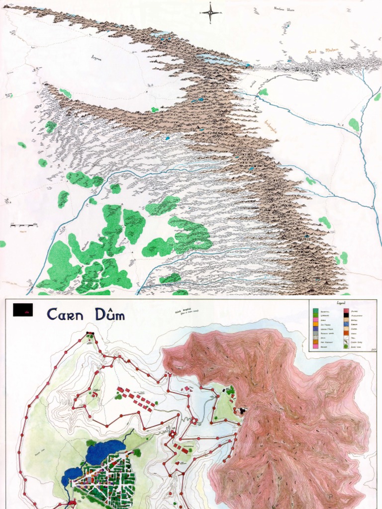 MERP - Realm - Angmar, Land of The Witch King Maps PDF | PDF