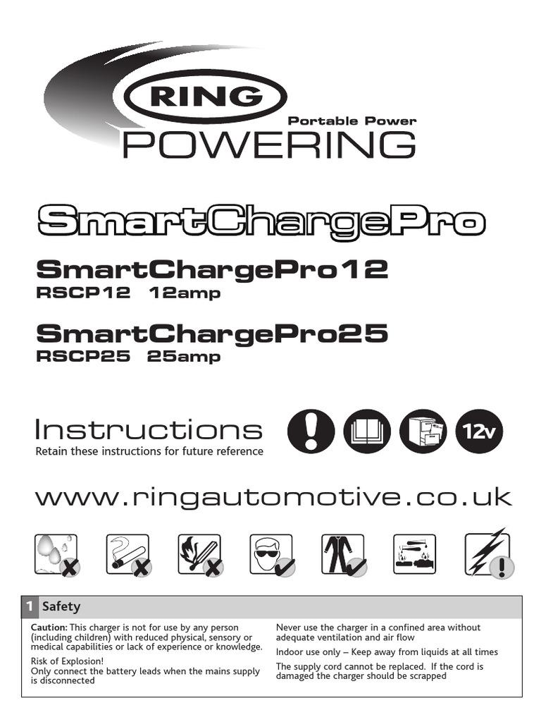 Smart Smartcharge Chargepro Pro Smartchargepro: Instructions | PDF | Battery Charger ...