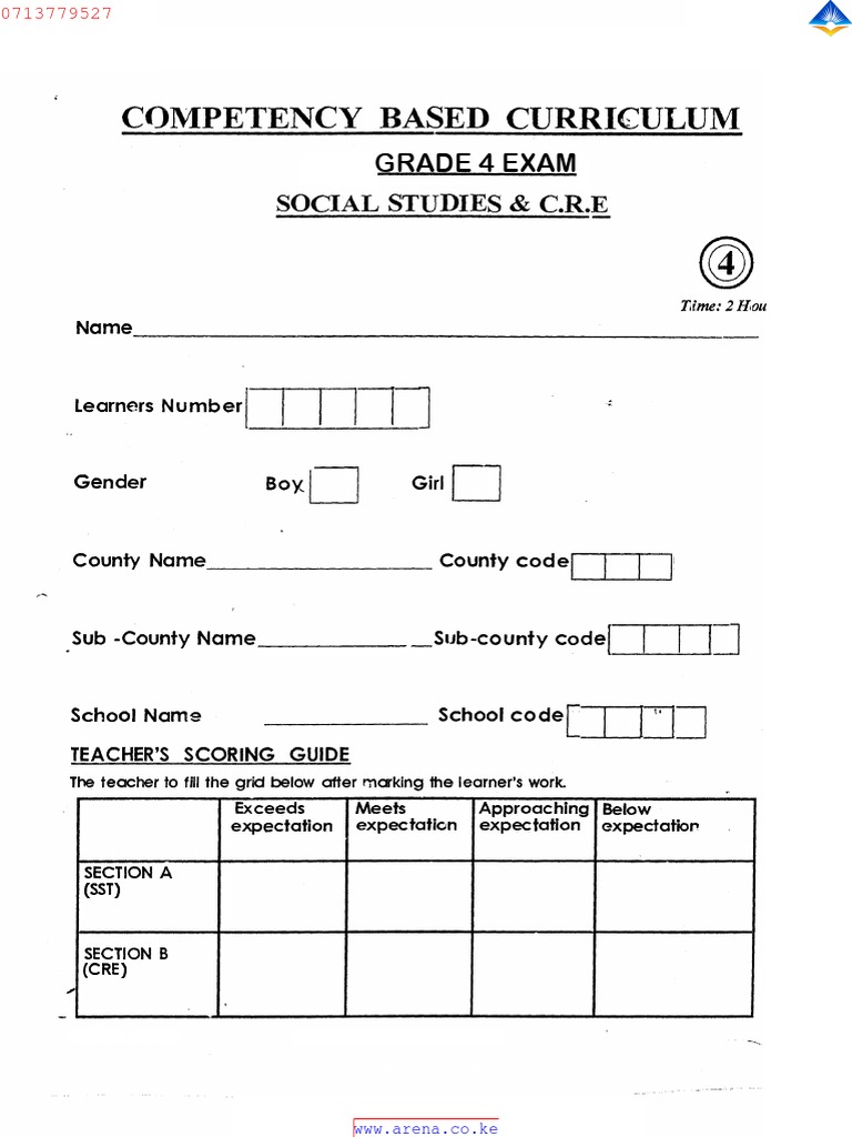 Grade 4 Social Studies Exam Paper | PDF | Agriculture | Nature