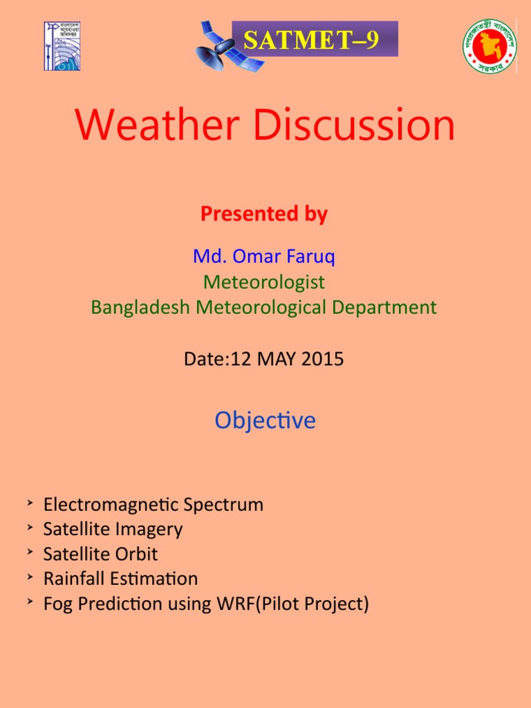 Weather Discussion: Satmet-9 | PDF | Infrared | Precipitation