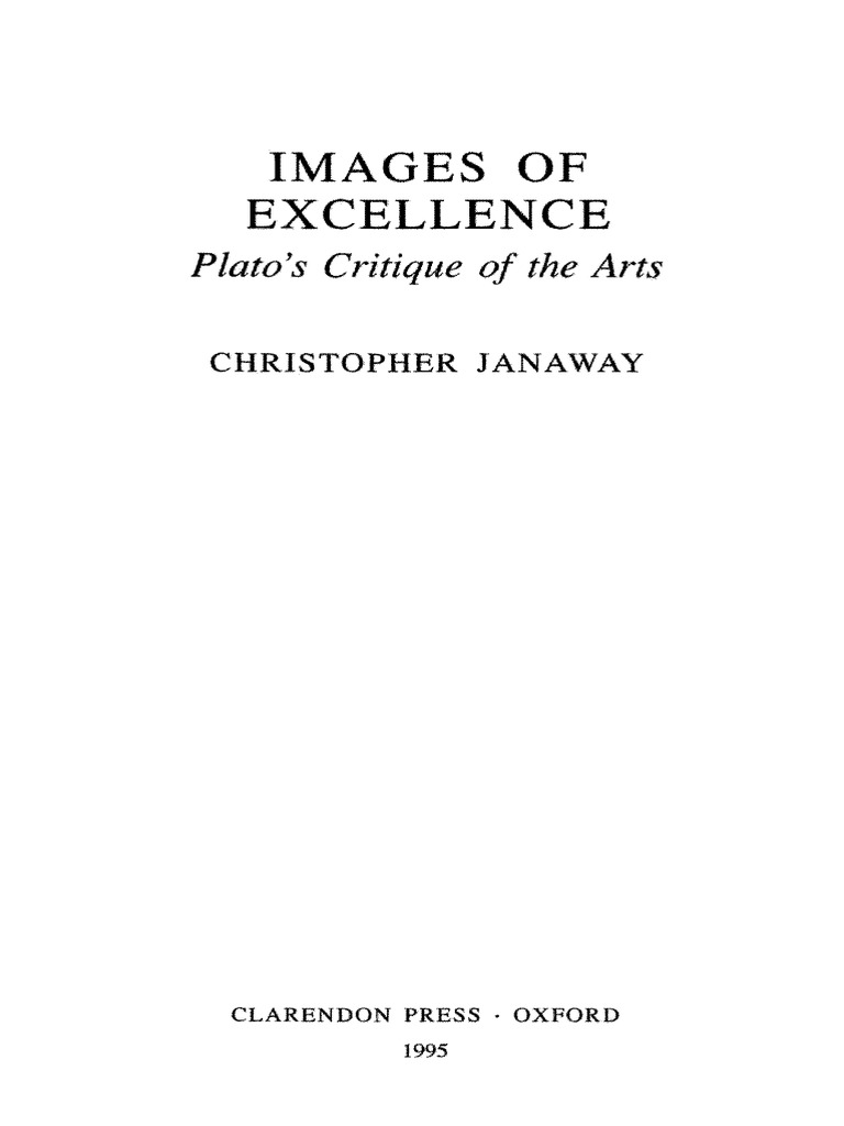 Janaway, C. Images of Excellence | PDF | Plato | Socrates