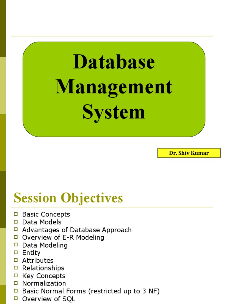 On DBMS | PDF | Sql | Databases